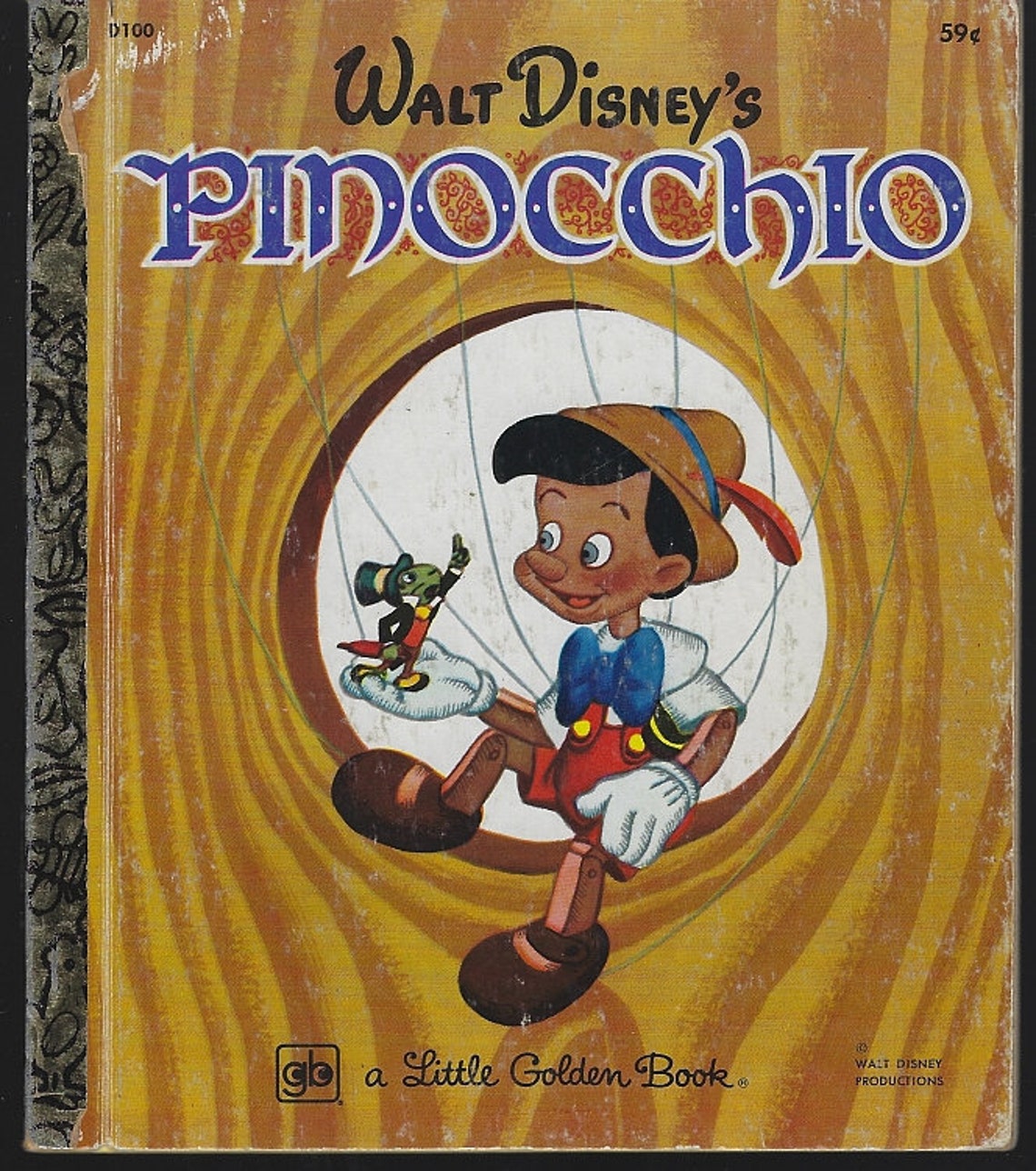 Walt Disney's Golden Books Pinocchio Mickey Mouse Donald - Etsy