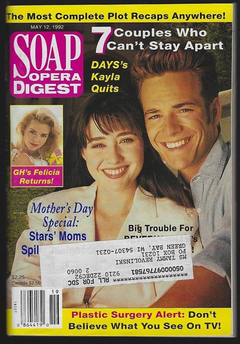 Soap Opera Digest Magazine 1992 General Hospital, Young and Restless ...