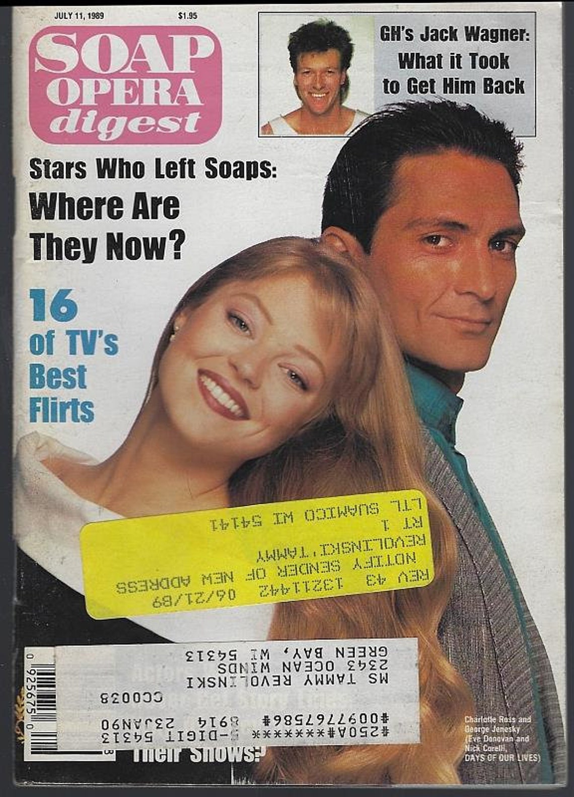 Soap Opera Digest Magazine 1989 General Hospital Young and - Etsy