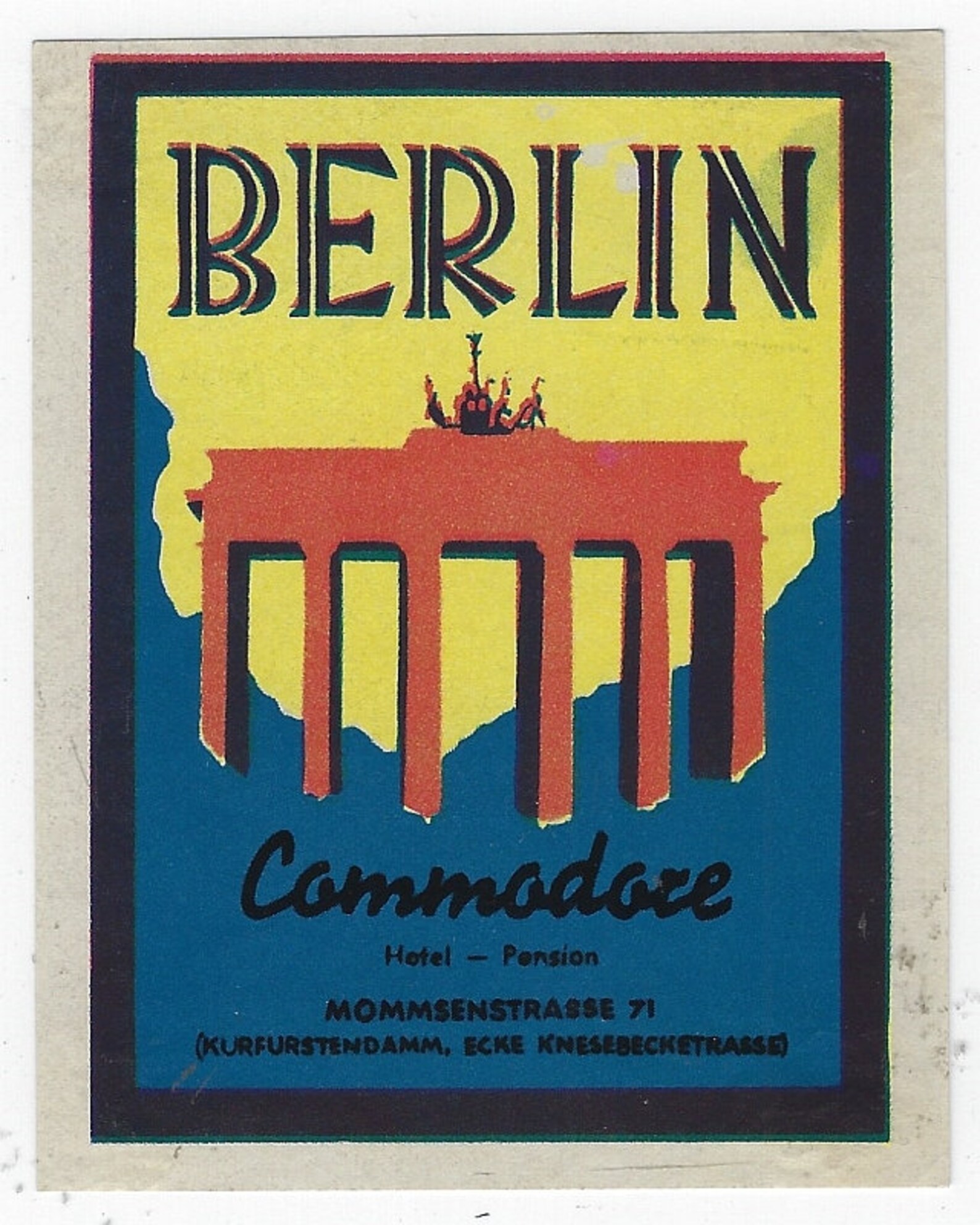 Germany Vintage Hotel Luggage Labels Berlin, Koln, Dresden, European ...
