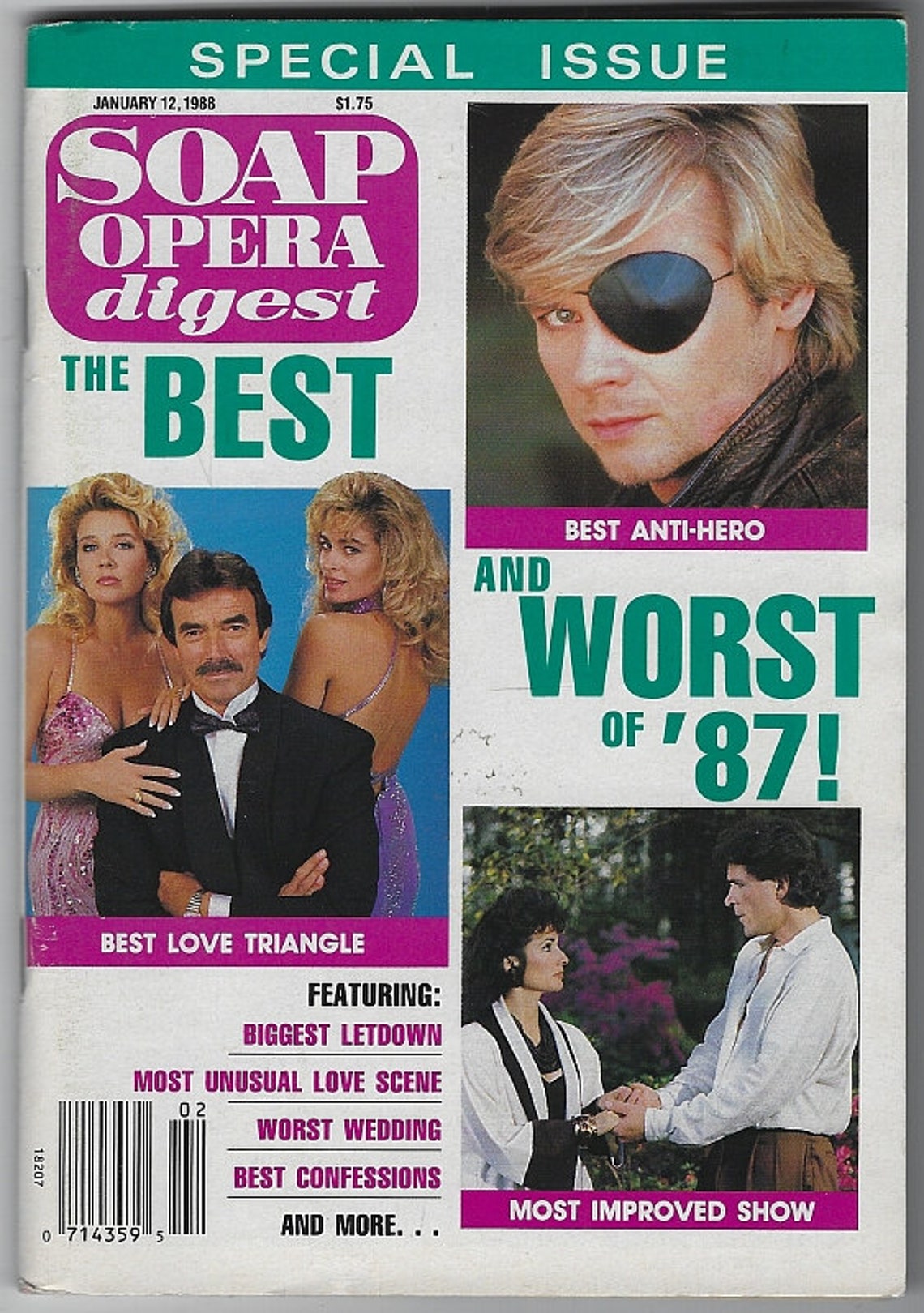 Soap Opera Digest Magazine 1988 General Hospital Young and - Etsy
