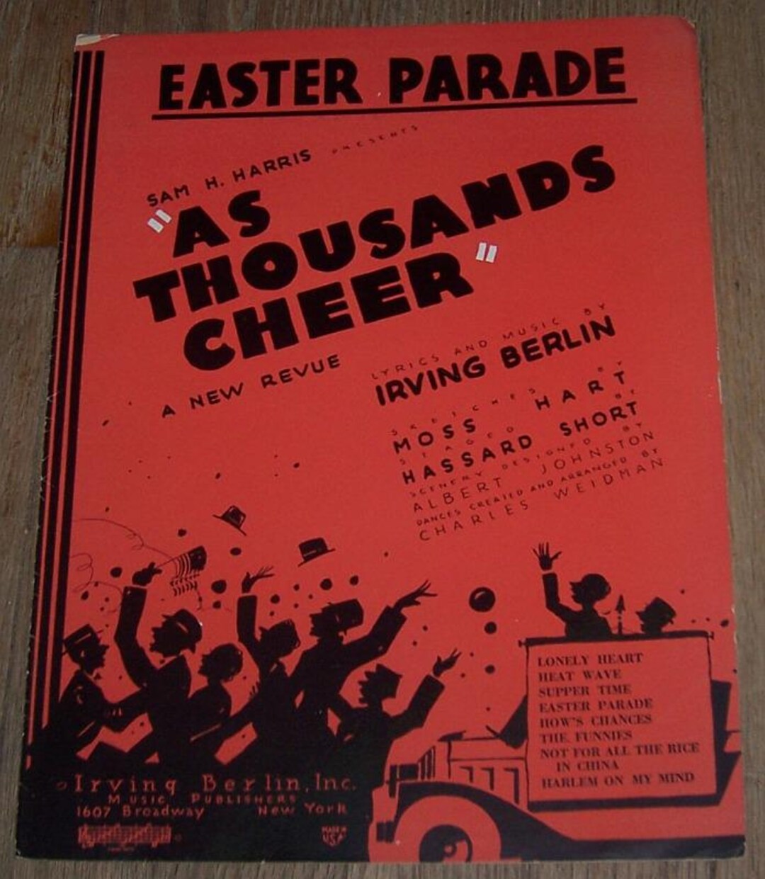 Easter Parade From A New Revue Thousands Cheer 1933 Vintage Theater ...