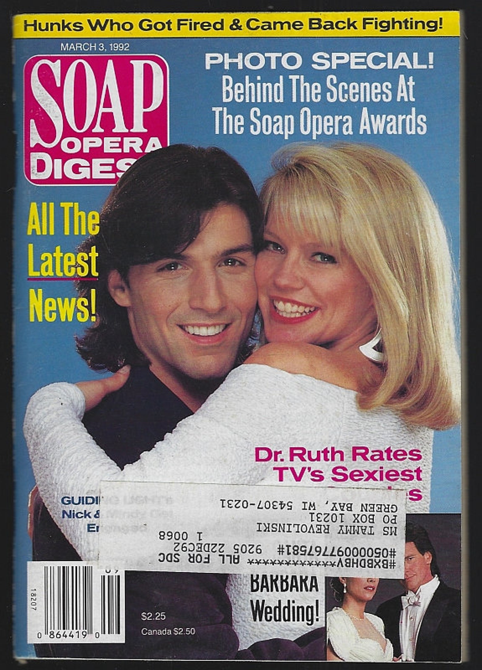 Soap Opera Digest Magazine 1992 General Hospital Young and - Etsy