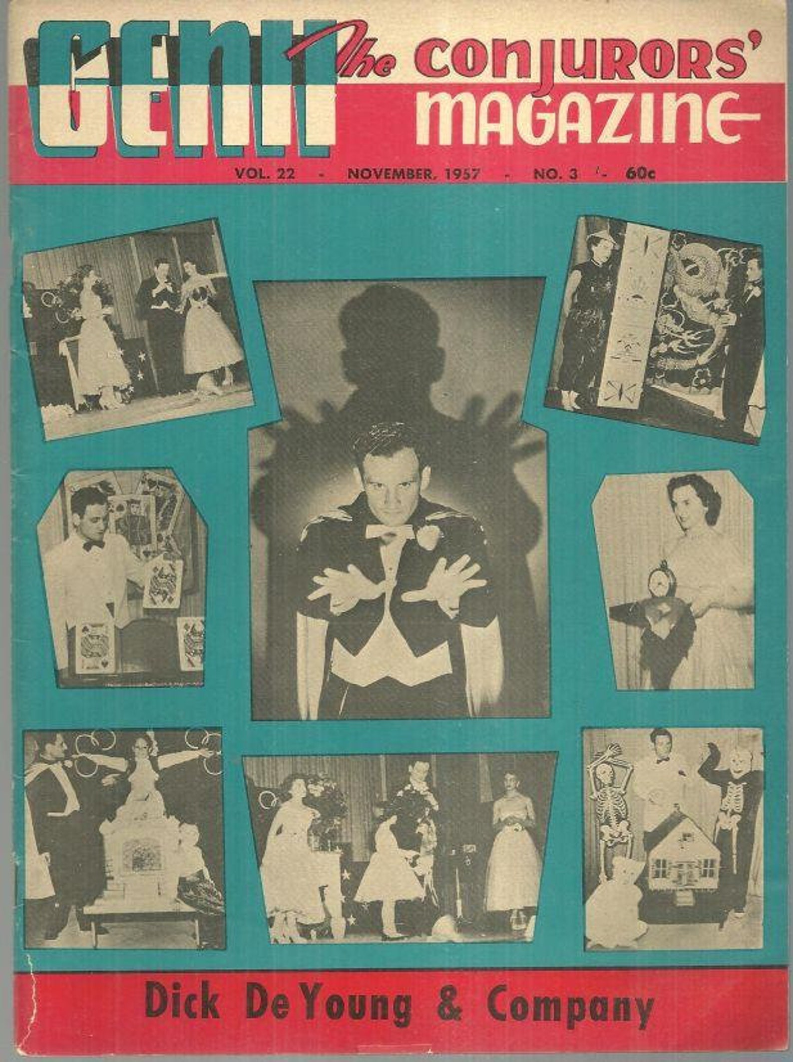 Genii the Conjuror's Magazine Vintage Magic 1957, 1958, 1959. 1960 ...