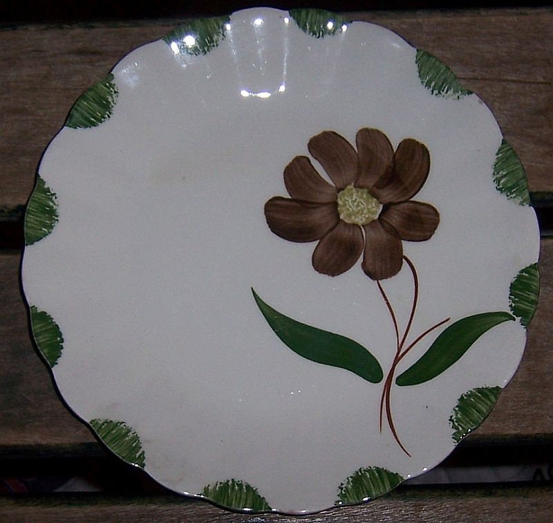 Blue Ridge China Amanda Pattern Cup and Saucer, Small Plate and Soup ...