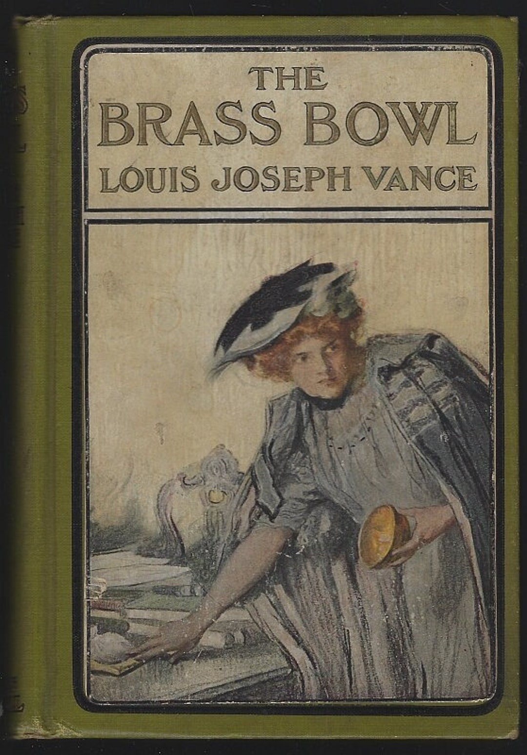 Brass Bowl by Louis Joseph Vance 1907 Orson Lowell Illustrations 1st ...