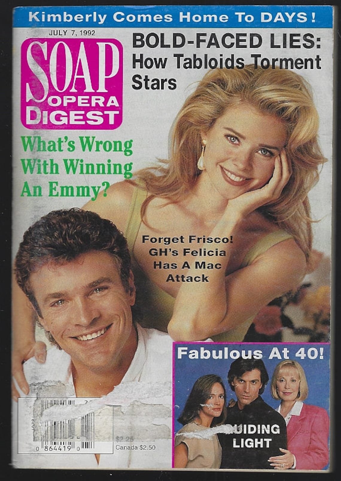 Soap Opera Digest Magazine 1992 General Hospital Young and - Etsy