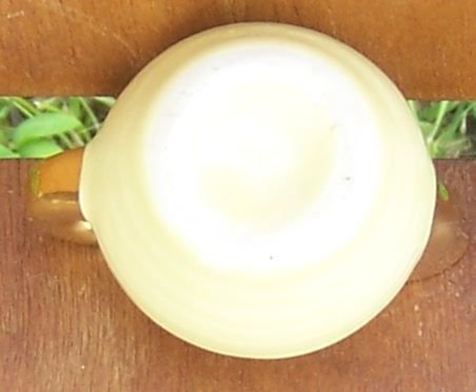 Miniature Pottery Pitchers Yellow With Gold Top, White Lustre Glaze ...