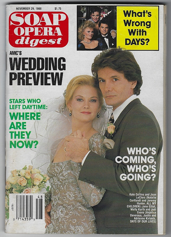 Soap Opera Digest Magazine 1988 General Hospital, Young and Restless ...