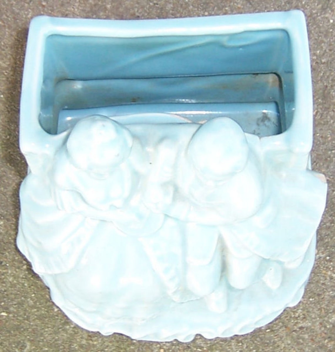 Vintage Planters Blue Planter With Colonial Couple, Yellow Planter With ...