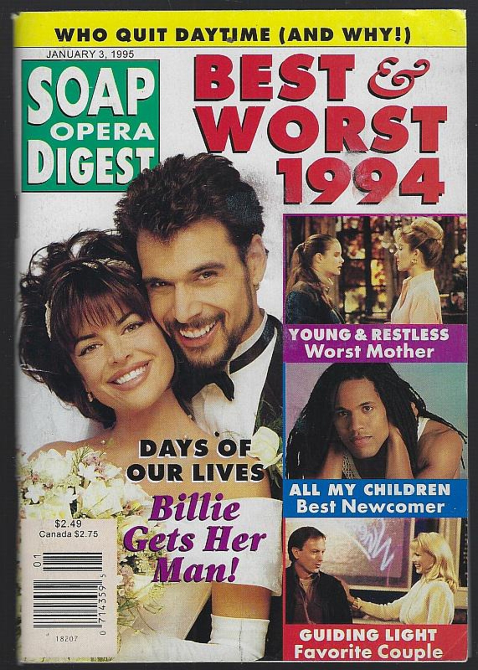 Soap Opera Digest Magazine 1995 Issues General Hospital Days of Our ...