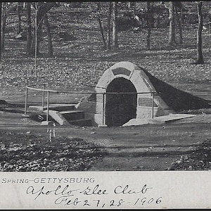 Gettysburg Pennsylvania 1906 Civil War Cemetery, Spangler's Spring ...