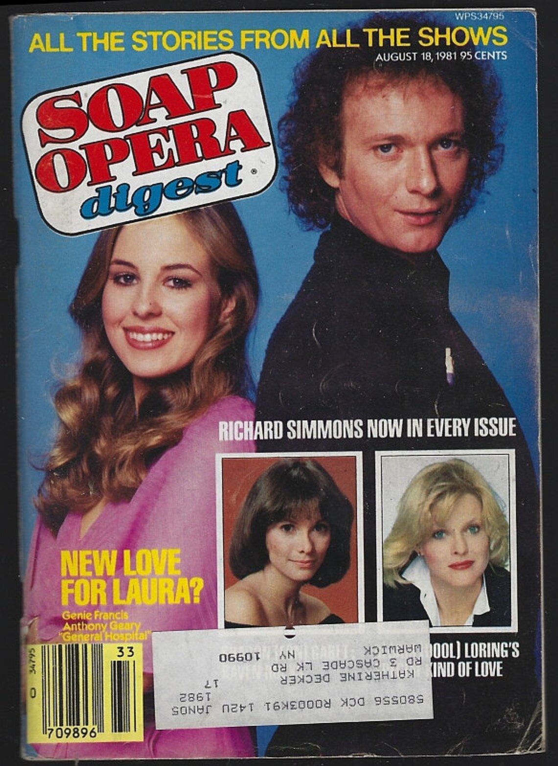 Soap Opera Digest Magazine 1981 Issues General Hospital One - Etsy