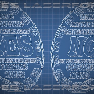 CNC STL Yes No Coin 3D Model - Etsy