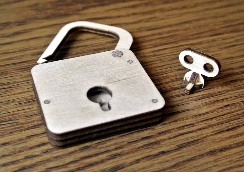 P - Padlock - Cnc Laser Pattern (svg, Dxf) - Etsy