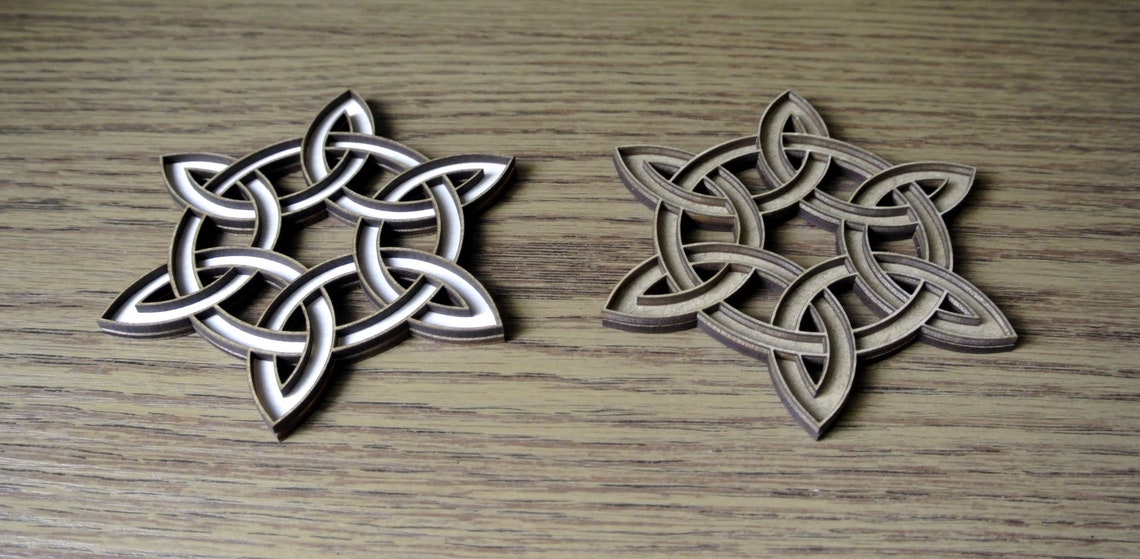 W - Celtic Knot 08 - Cnc (laser, Router), Scroll Saw Pattern (svg, Dxf ...