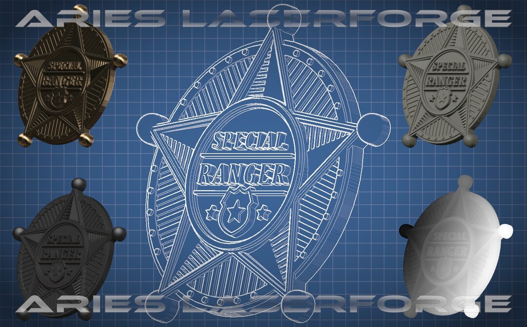 CNC STL Special Ranger Coin 3D Model - Etsy