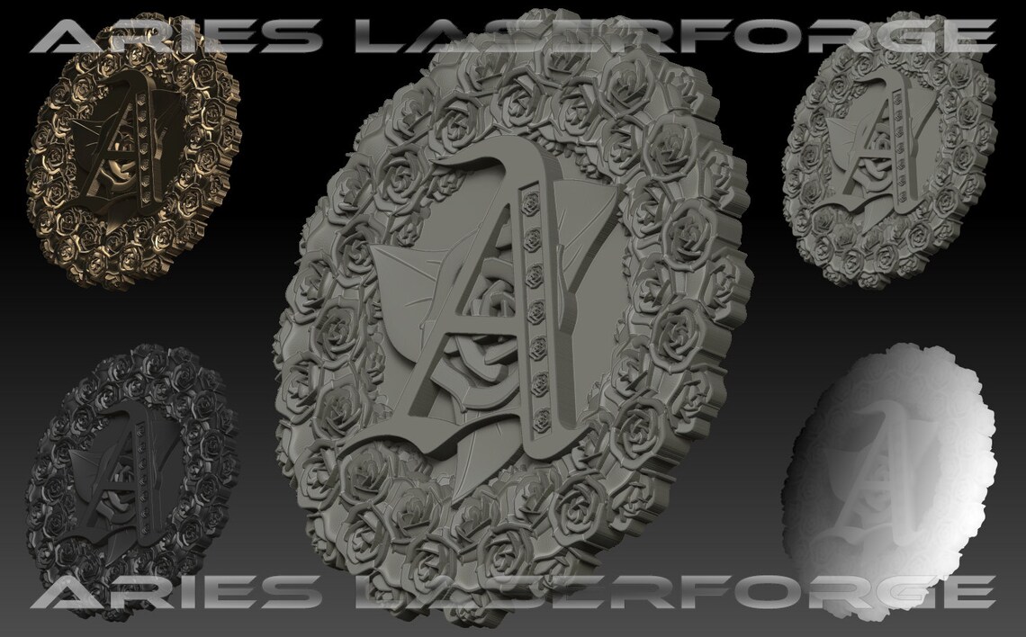 CNC STL Scarlet Letter Coin 3D Model - Etsy