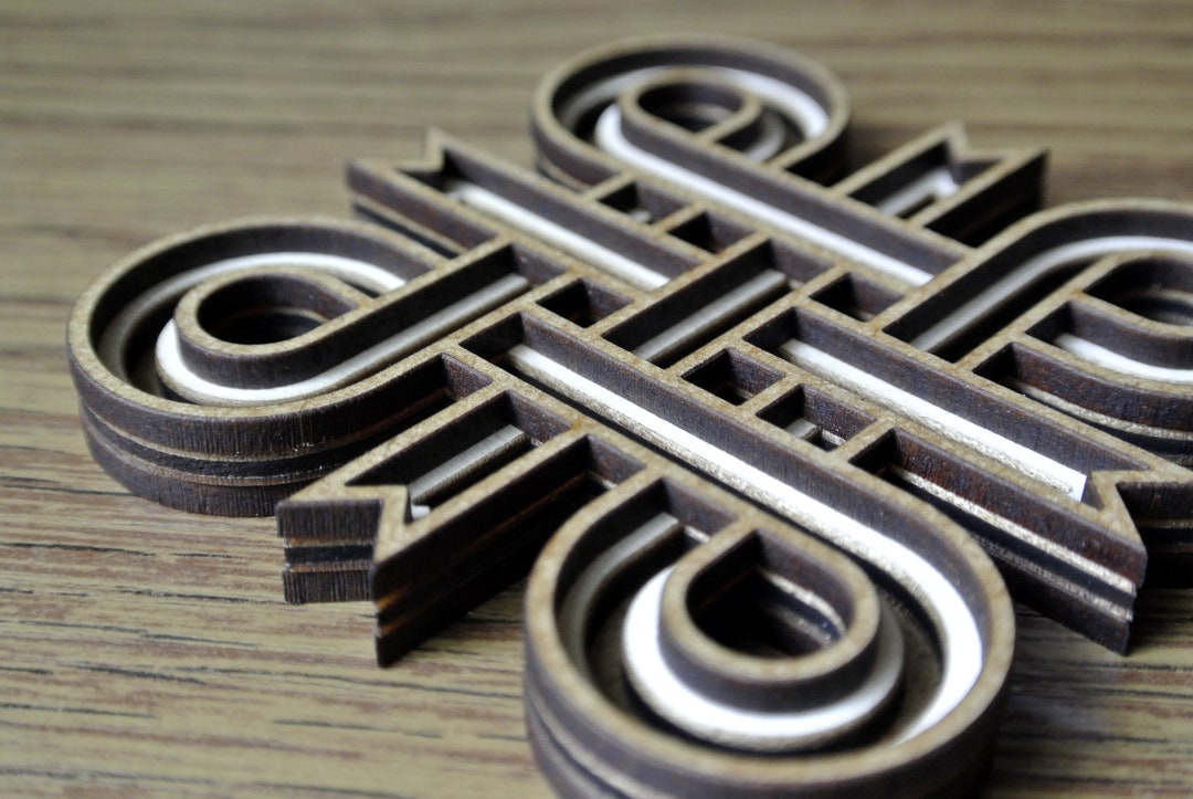 W - Celtic Knot 10 - Cnc (laser, Router), Scroll Saw Pattern (svg, Dxf ...
