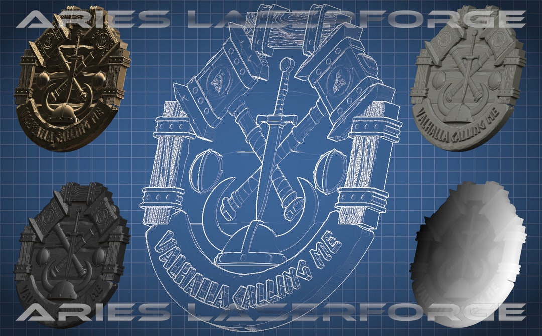 CNC STL Valhalla Coin 3D Model - Etsy