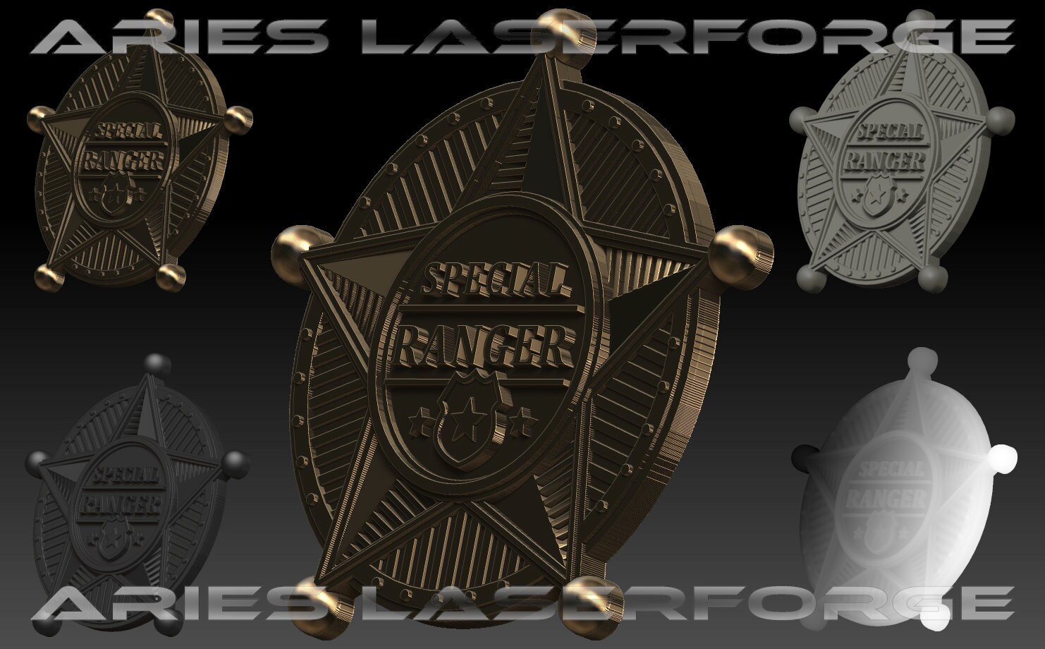 CNC STL Special Ranger Coin 3D Model - Etsy