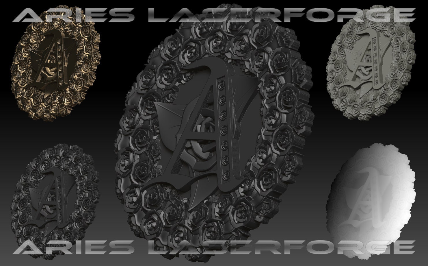 CNC STL Scarlet Letter Coin 3D Model - Etsy