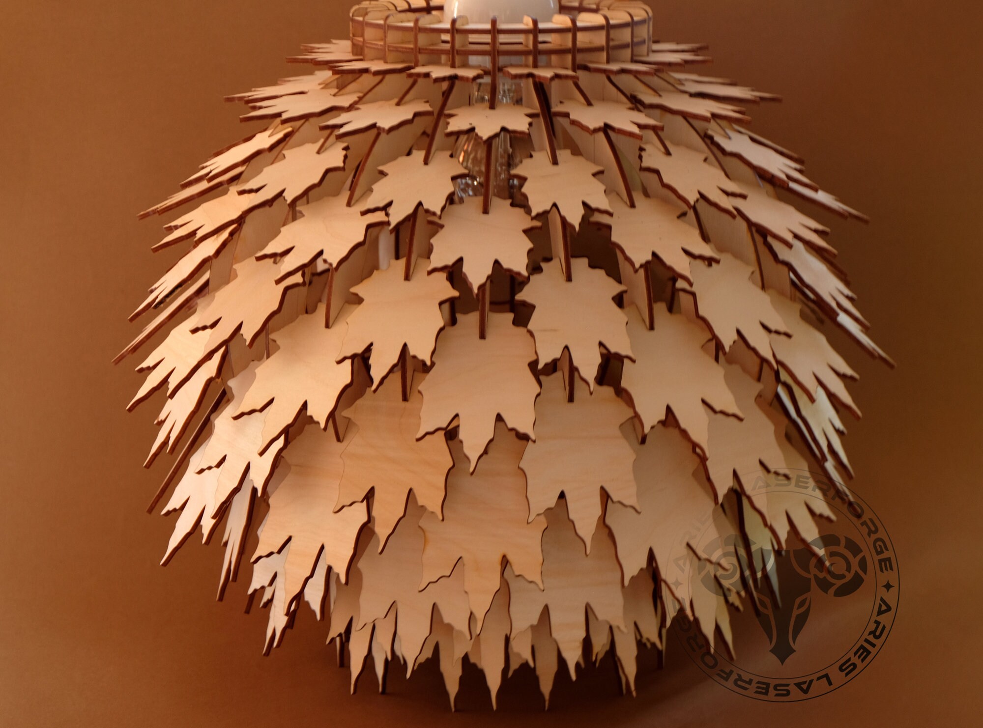 LW - Maple Leaf Lamp - Cnc (laser, Router), Scroll Saw Pattern (svg ...