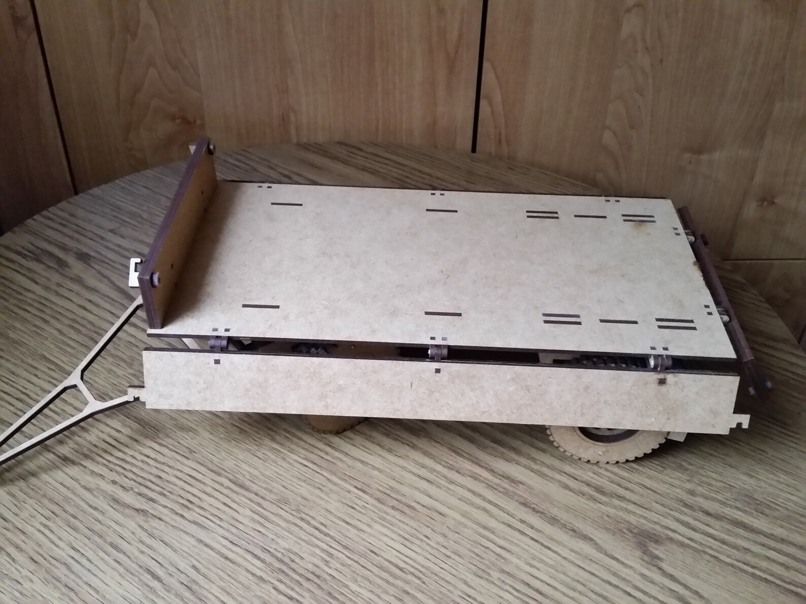 3D - Wooden Trailer, Manual Included - Cnc Laser Pattern (svg, Dxf) - Etsy