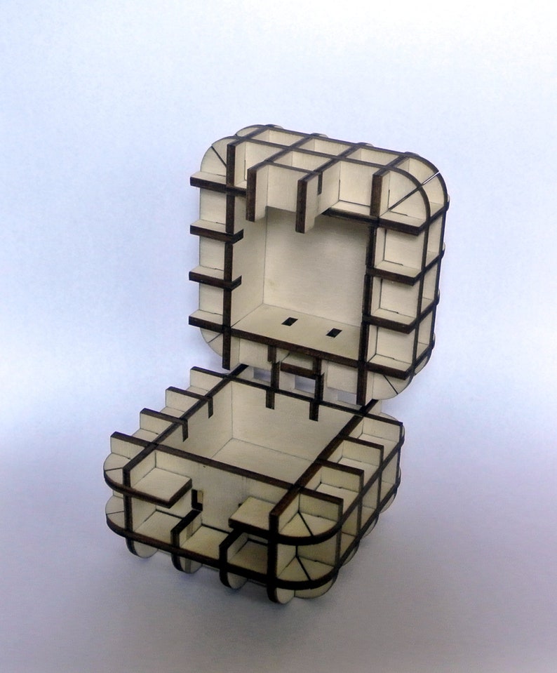 B - Cube Box - Cnc (laser, Router), Scroll Saw Pattern (svg, Dxf) - Etsy