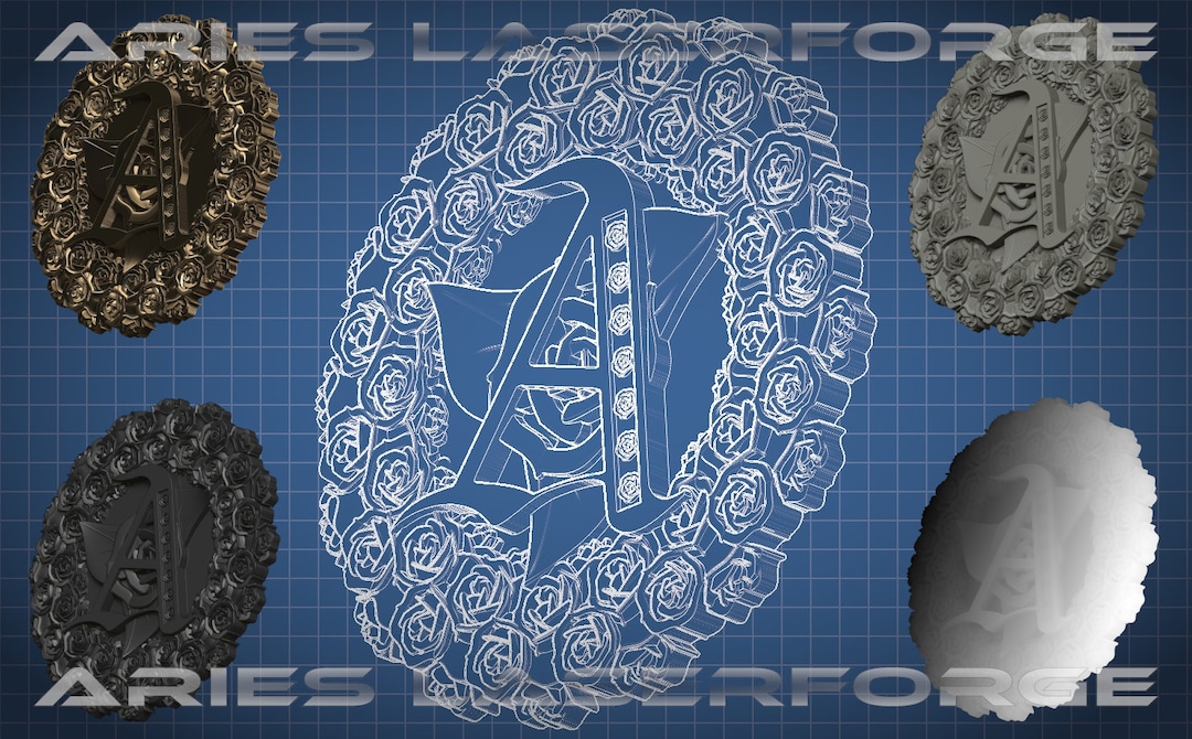 CNC STL Scarlet Letter Coin 3D Model - Etsy