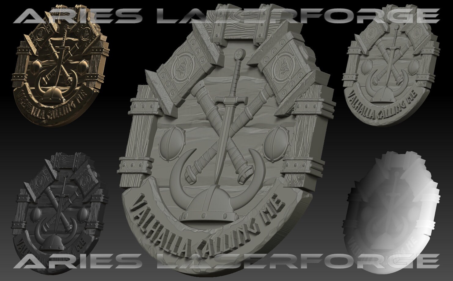 CNC STL Valhalla Coin 3D Model - Etsy