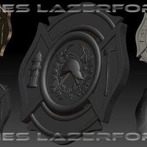 CNC STL Fire Department Coin 3D Model - Etsy
