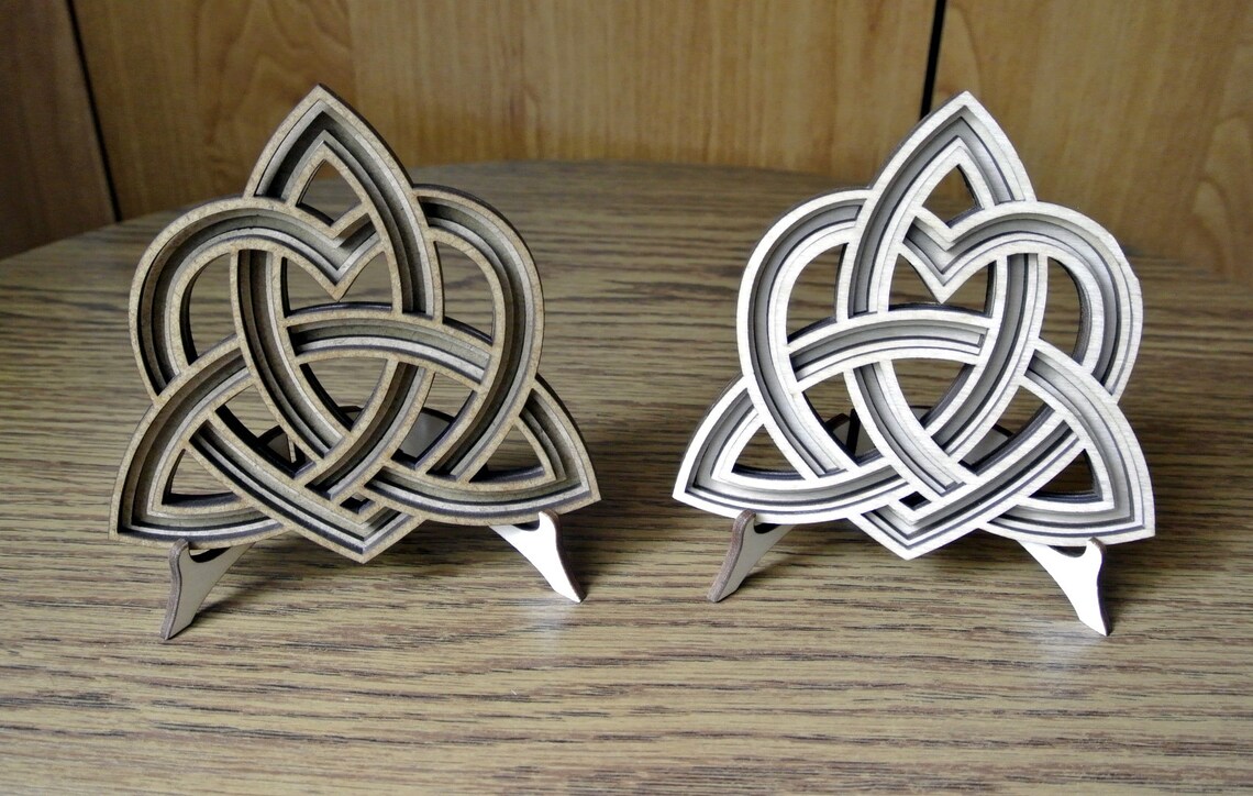 W - Celtic Knot Heart - Cnc (laser, Router), Scroll Saw Pattern (svg ...