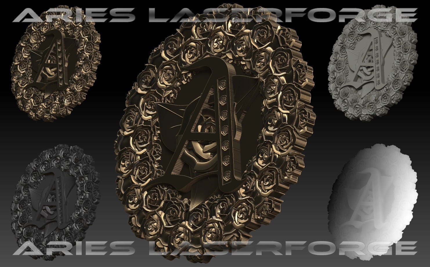 CNC STL Scarlet Letter Coin 3D Model - Etsy