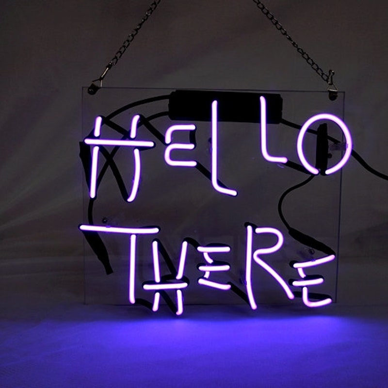 Real Glass Neon Sign - Etsy