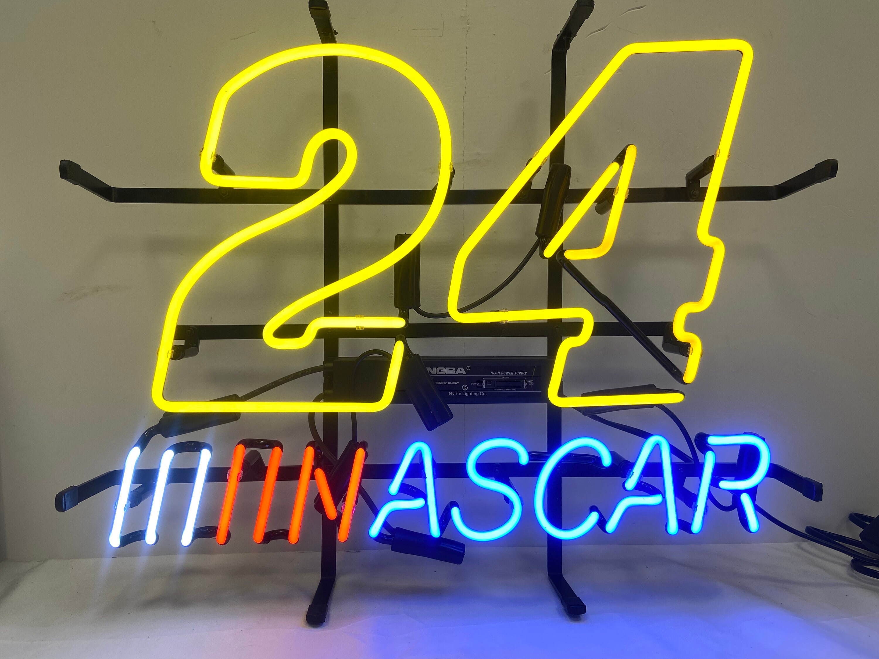 Nascar 24 Neon Sign Bar Pub Sports Neon Sign Car Dealer Auto Neon Light ...