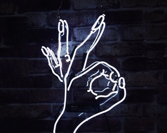 Handmade Blue Moon Neon Sign Man Cave Decor Neon Light Sign - Etsy