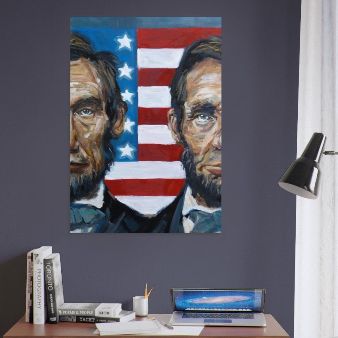 Abraham Lincoln Poster Gifts for Office Men Decor, American History Art ...