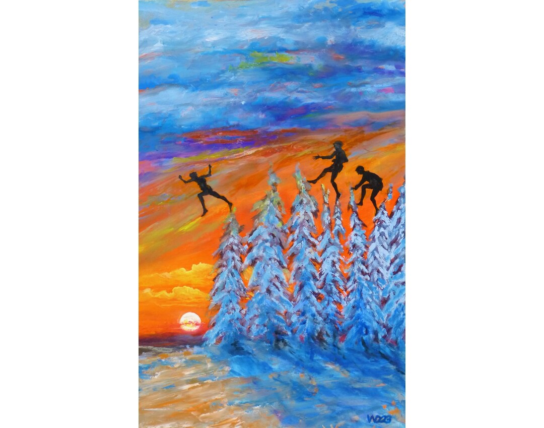 Original Oil Painting Sun Thieves - Etsy