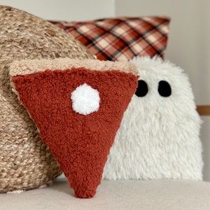 Plush Sherpa Pumpkin Pie Mini Decor Pillow - Sherpa Pillow, Pie Pillow ...