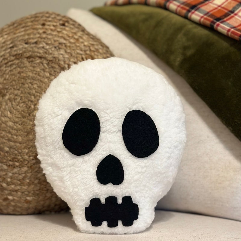 Skull Pillow - Etsy