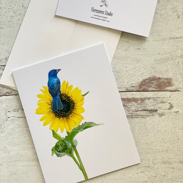 Indigo Greeting Card - Etsy