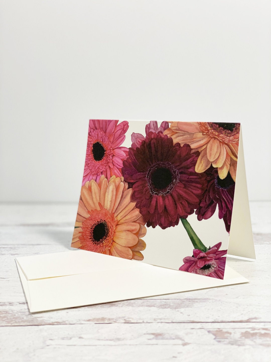 Gerbera Daisy III Card - Etsy
