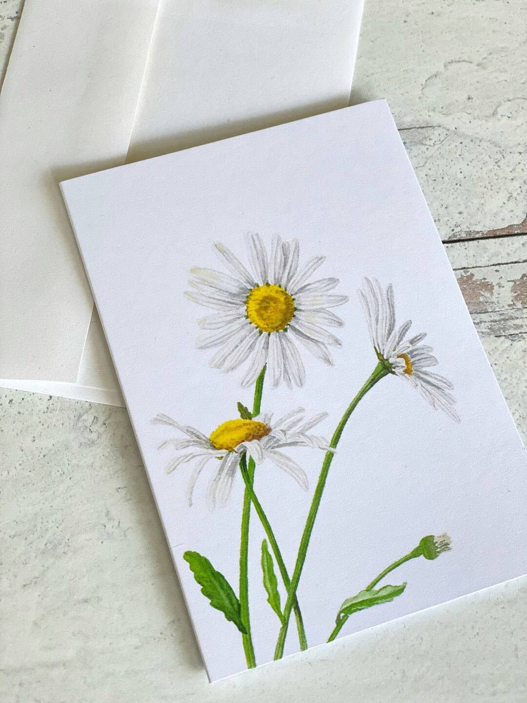 Daisy Notecard - Etsy