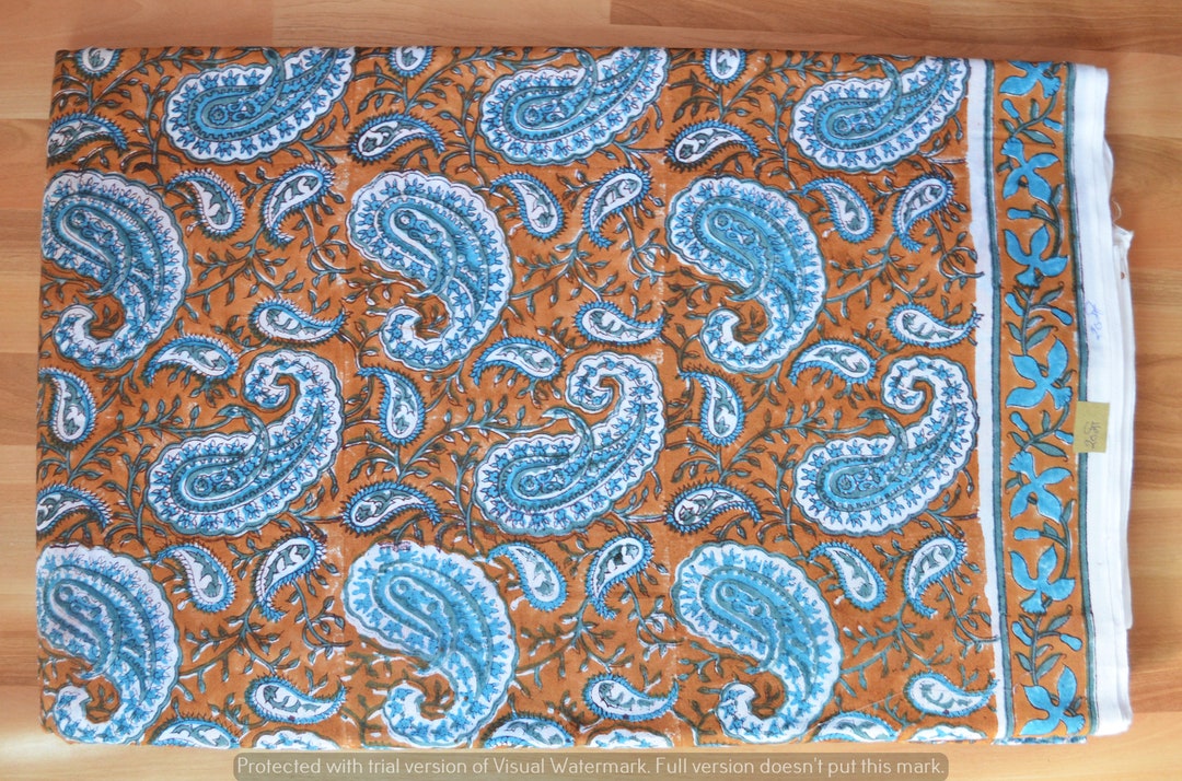 New Paisley Printed Indian Cotton Handmade Traditional Women Clothing ...