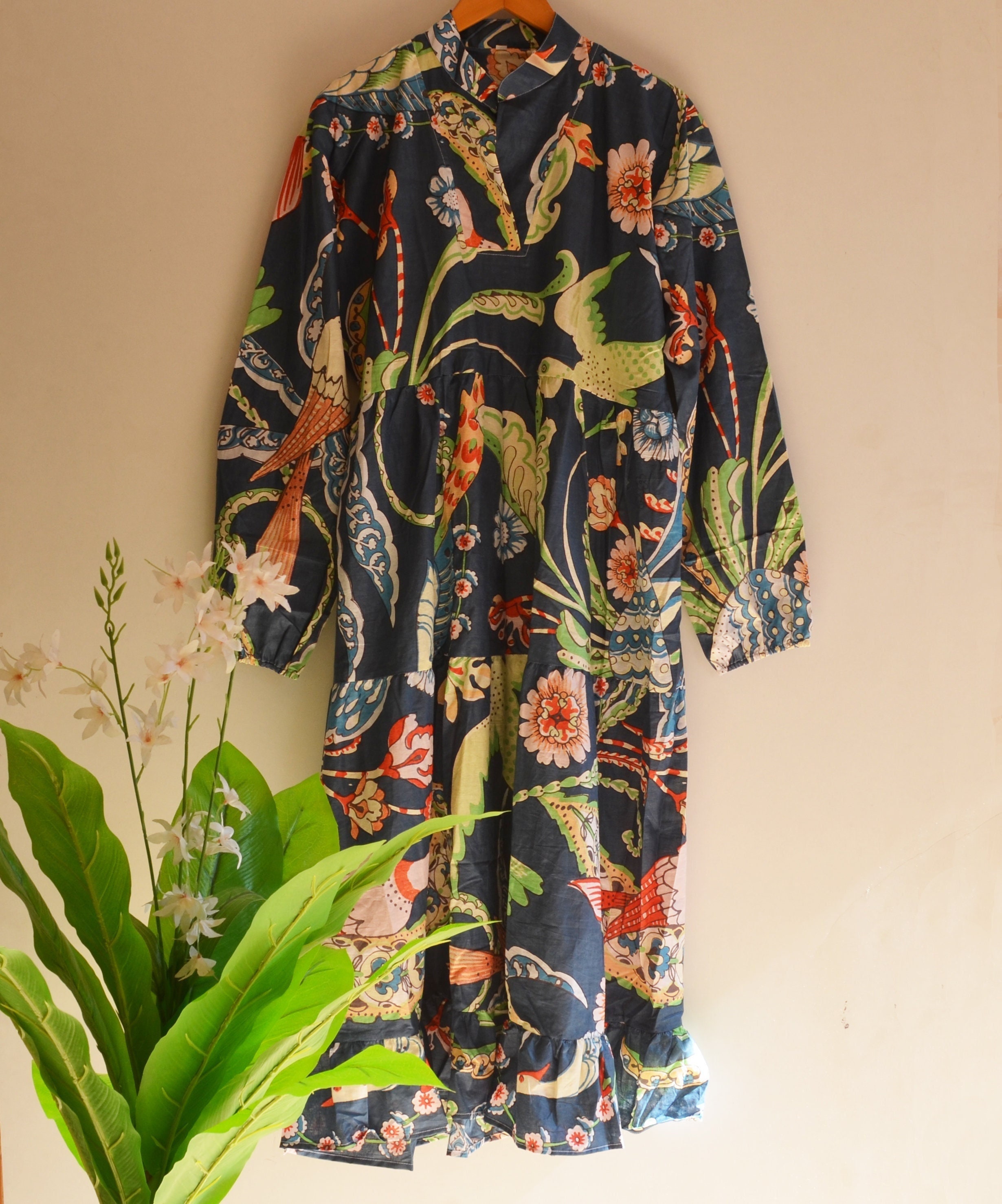 Organic Cotton Women Wear Dress Beautiful Floral Print Women - Etsy