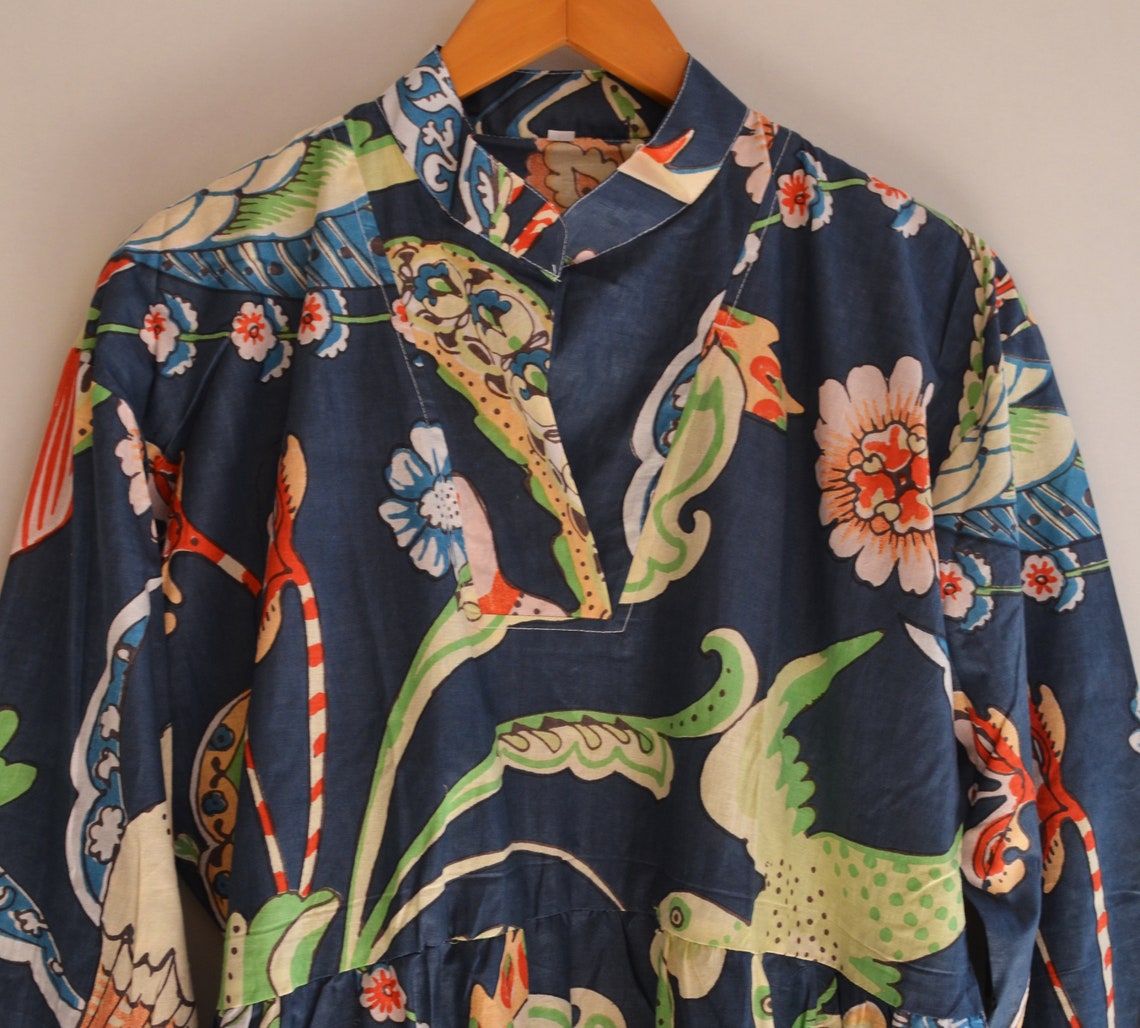 Organic Cotton Women Wear Dress Beautiful Floral Print Women - Etsy