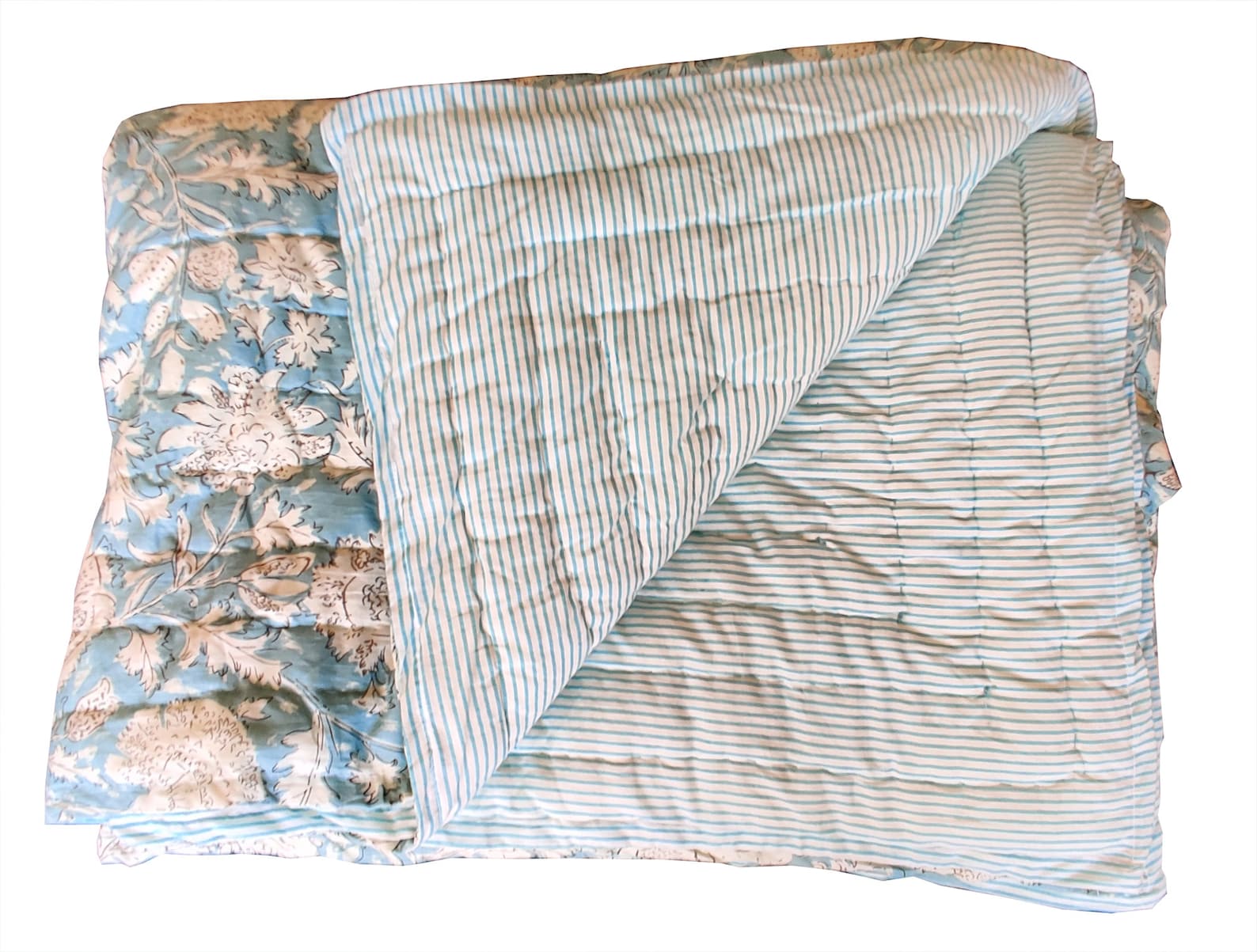 Traditional Coverlet King Size Razai Pure Cotton Reversibile - Etsy