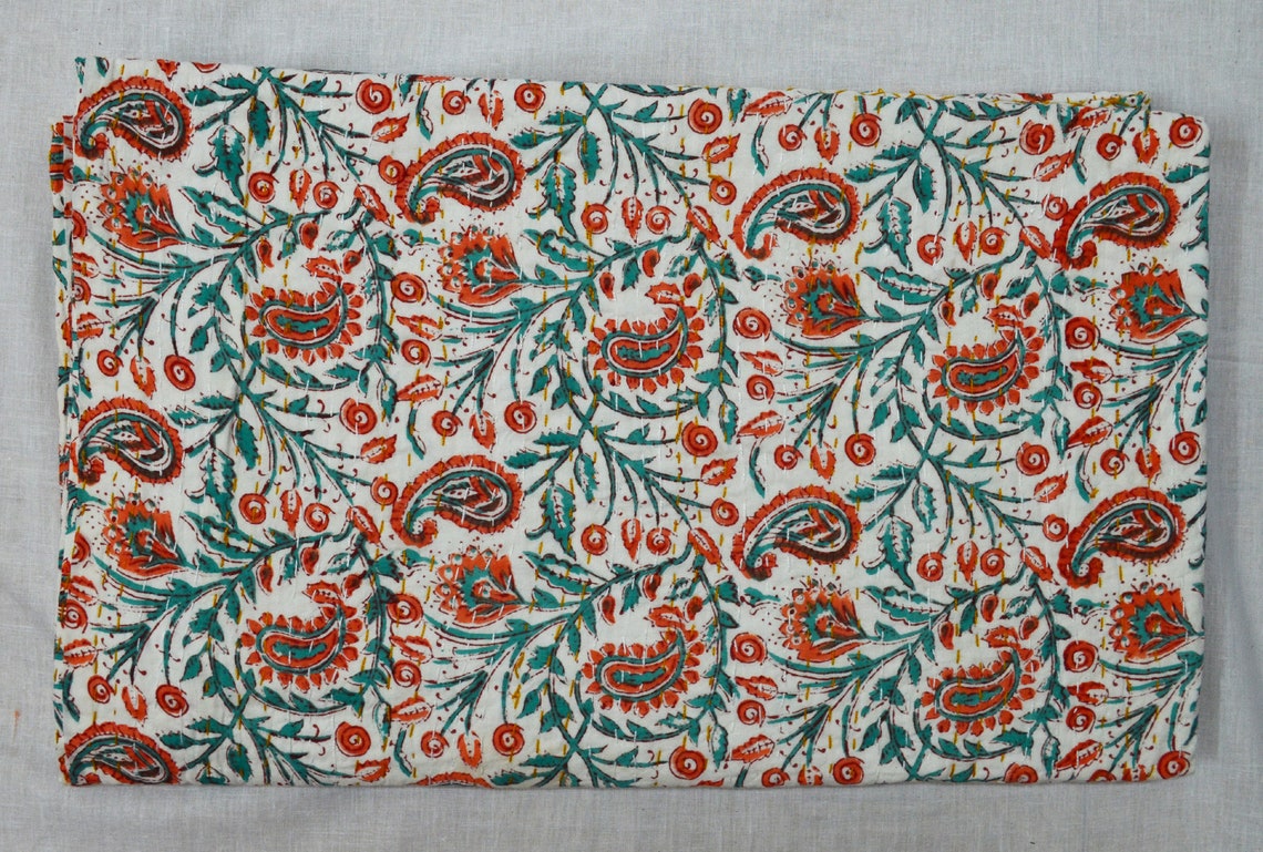 New Indian Pure Cotton Traditional Bedding Bed - Etsy