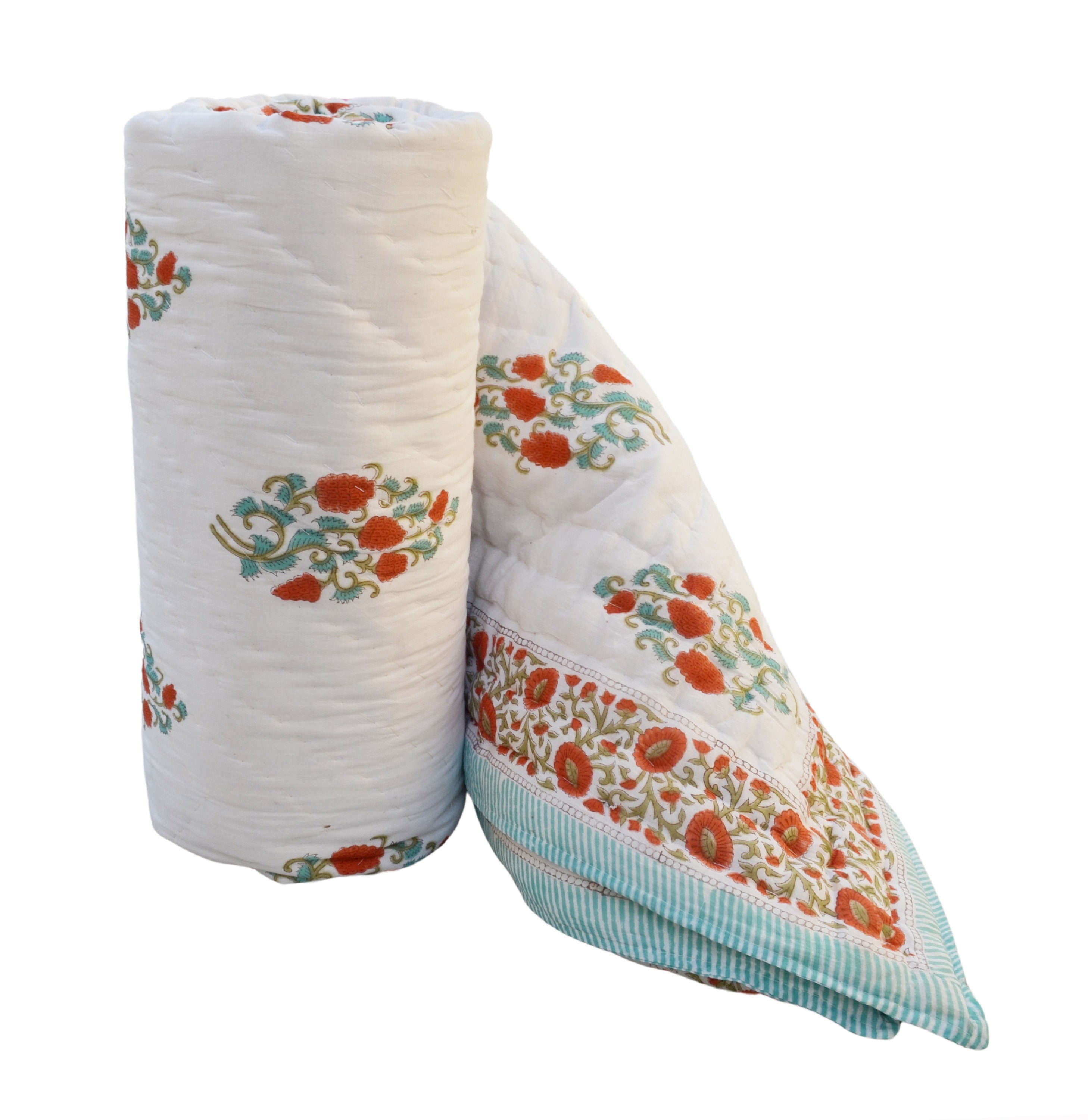 Indian 100% Cotton Razai Light Weight Winter | Etsy